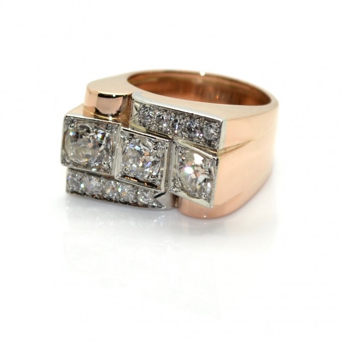 Tank rings, Antique jewelry Paris - HERITAGE DE FRANCE