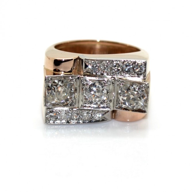 Tank rings, Antique jewelry Paris - HERITAGE DE FRANCE