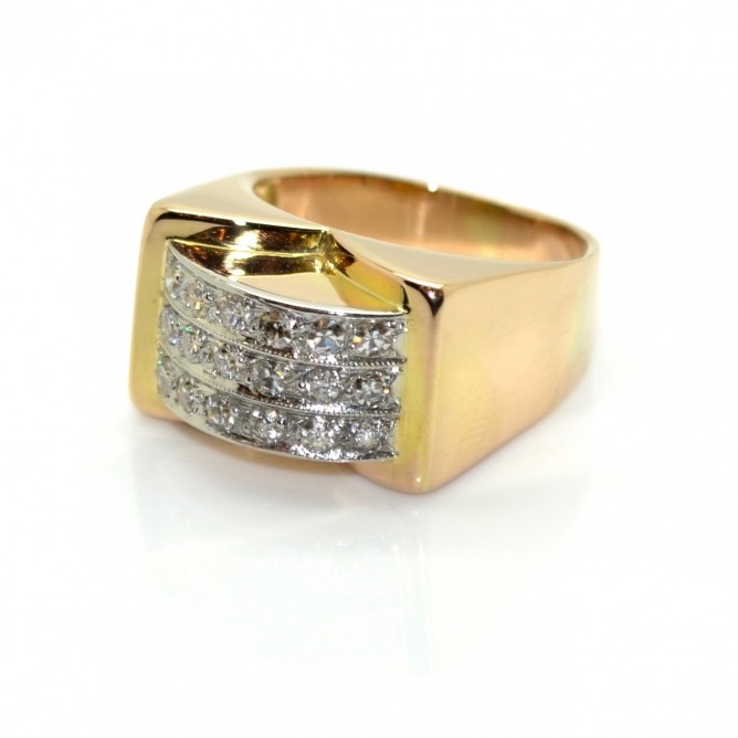 Tank rings, Antique jewelry Paris - HERITAGE DE FRANCE