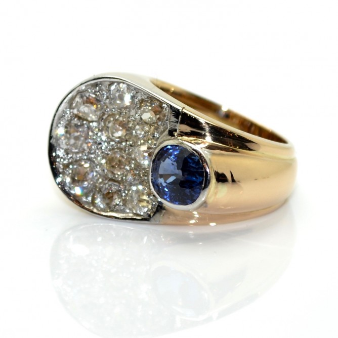 Tank rings, Antique jewelry Paris - HERITAGE DE FRANCE