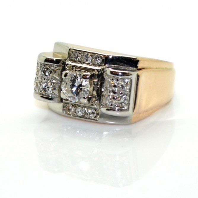 Tank rings, Antique jewelry Paris - HERITAGE DE FRANCE