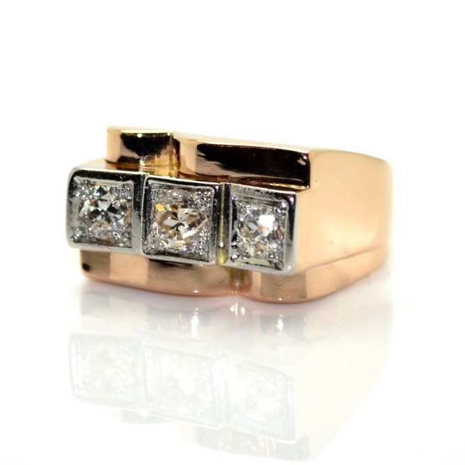 Tank rings, Antique jewelry Paris - HERITAGE DE FRANCE