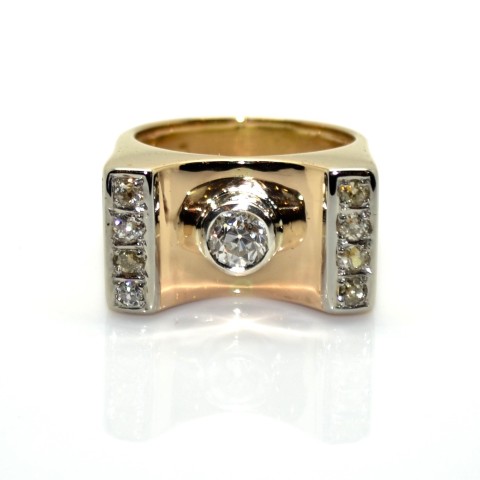 Tank rings, Antique jewelry Paris - HERITAGE DE FRANCE