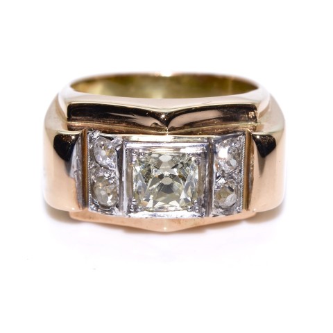 Tank rings, Antique jewelry Paris - HERITAGE DE FRANCE